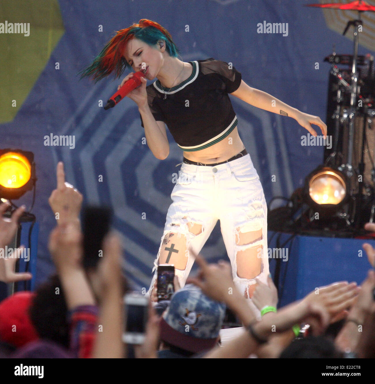 New York, New York, USA. 13th June, 2014. Singer HALEY WILLIAMS from ...