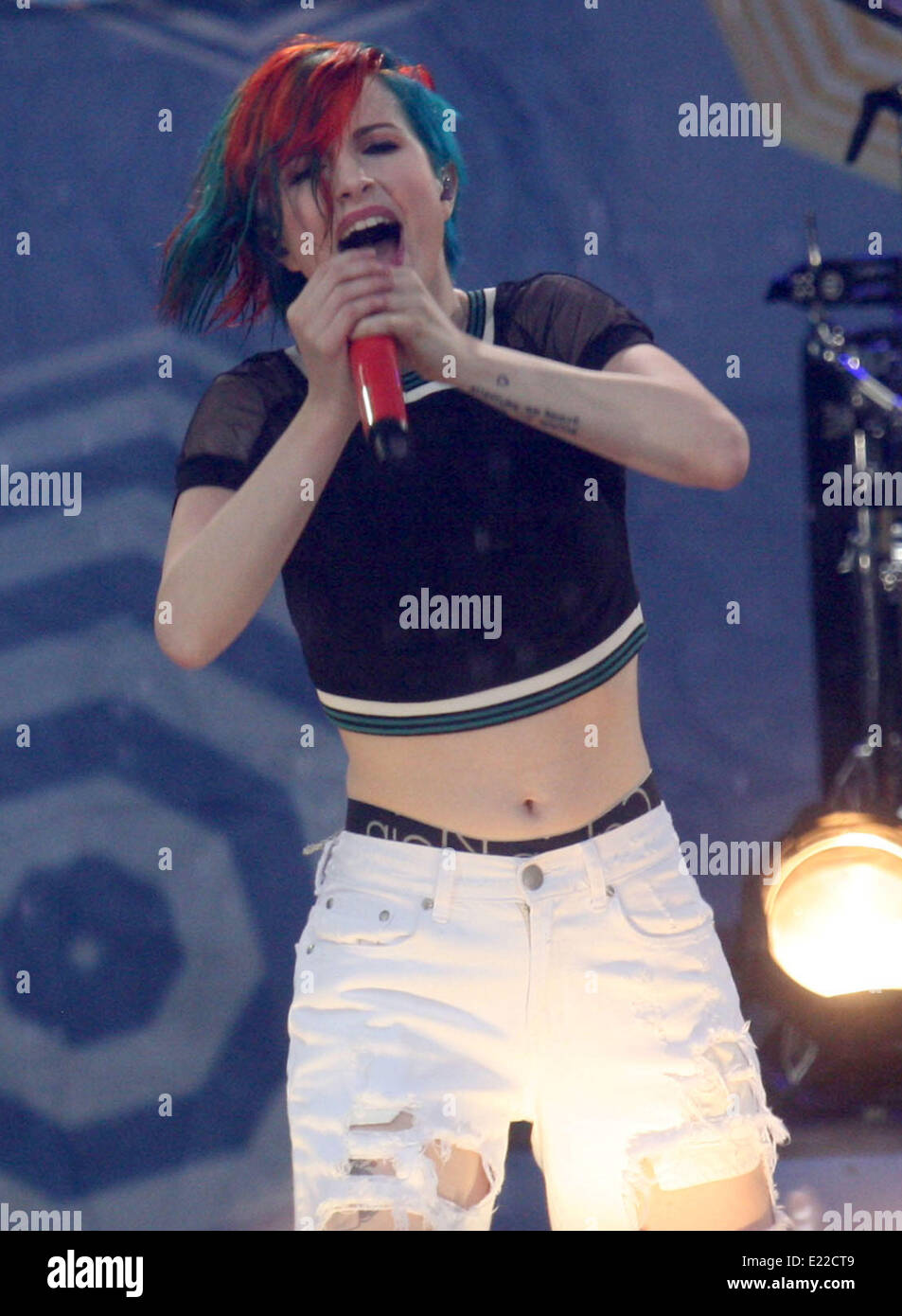 New York, New York, USA. 13th June, 2014. Singer HALEY WILLIAMS from ...