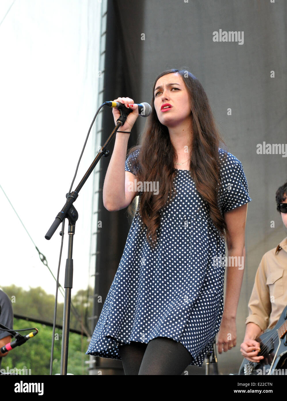 Raleigh, NC, USA. 12th June, 2014. Singer MADELINE FOLLIN of the band ...