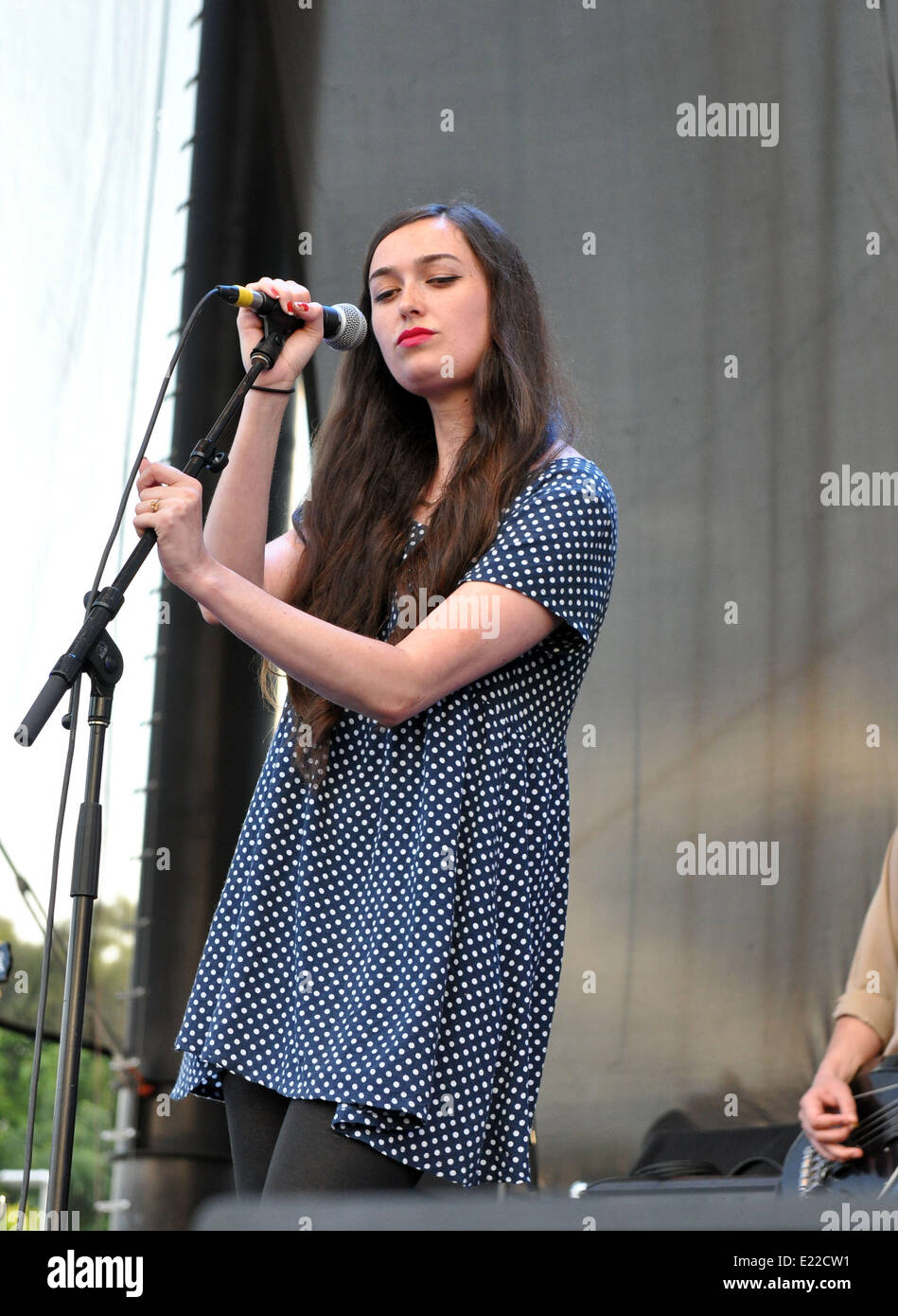 Raleigh, NC, USA. 12th June, 2014. Singer MADELINE FOLLIN of the band ...