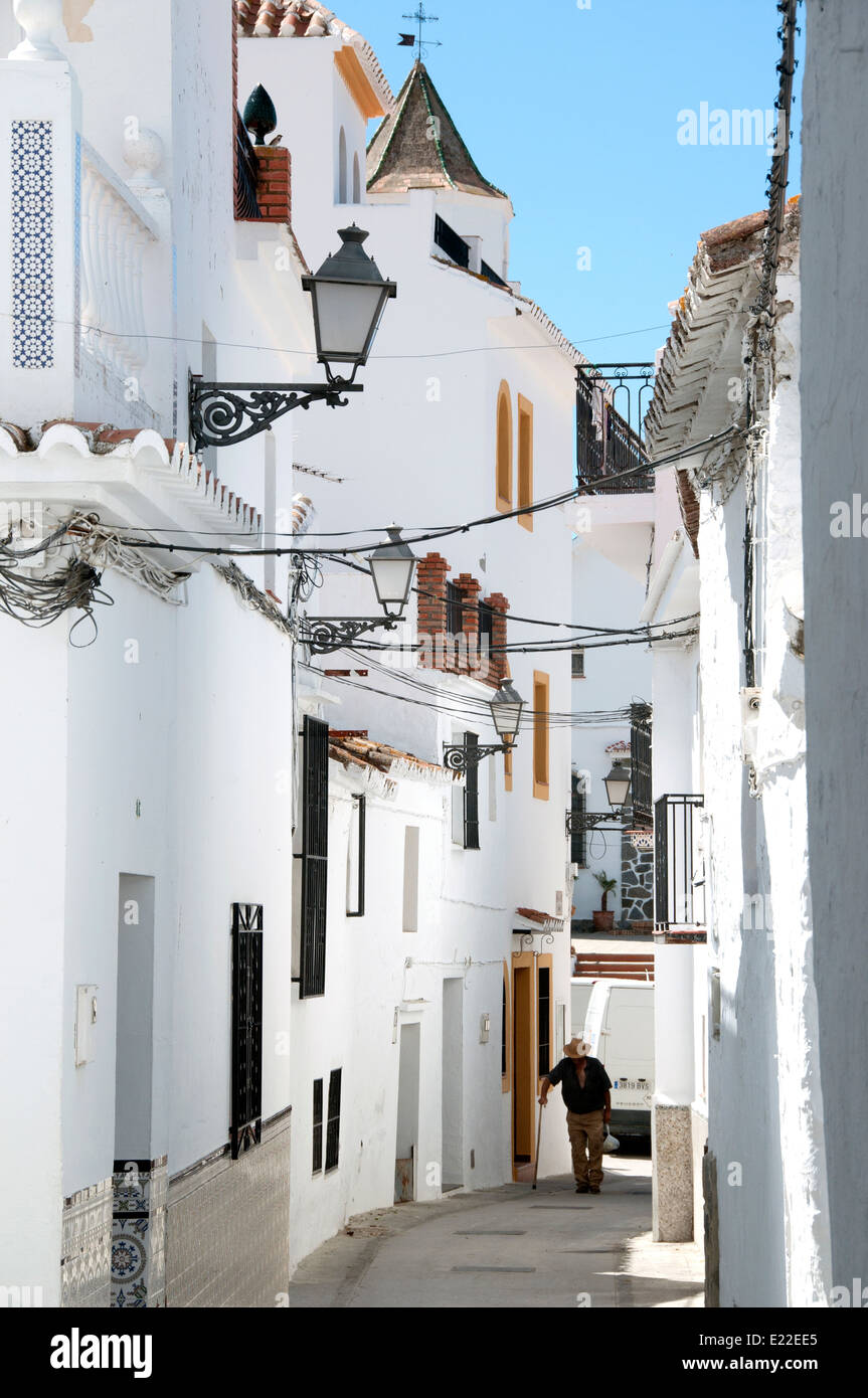 Sedella Málaga Spain Spanish historic White Village Stock Photo - Alamy