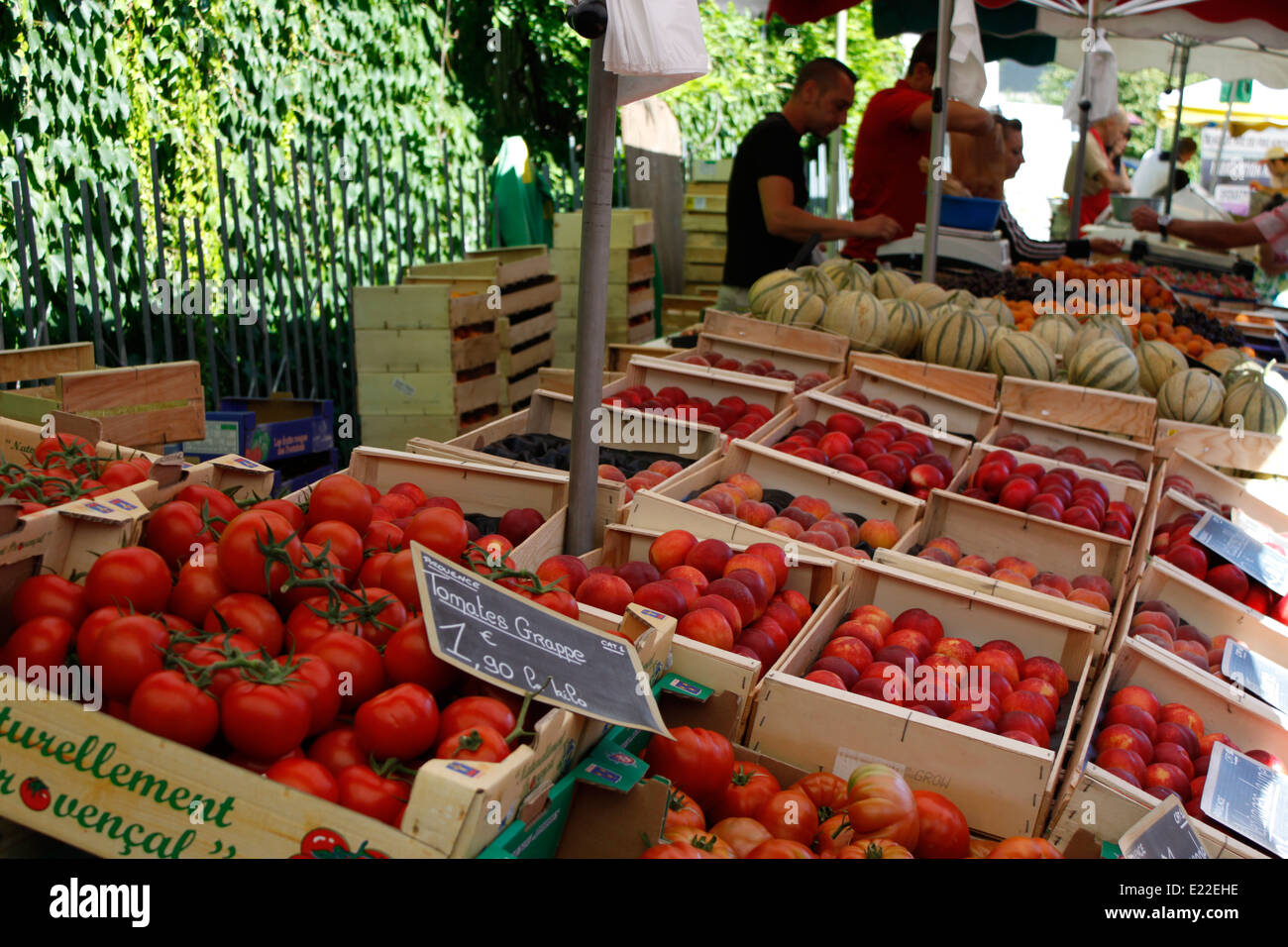 Traditional market, Annecy, Haute Savoie, Rhone Alpes, France Stock ...