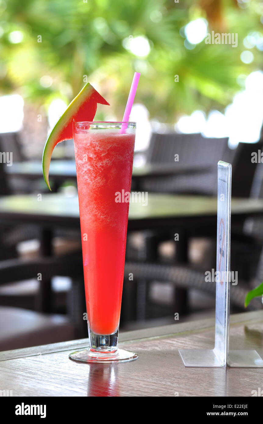 Watermelon cocktail juice ice hi-res stock photography and images - Alamy
