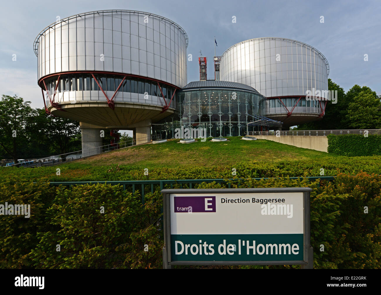 View of the European Court in Strasbourg ( France) on Junet, 3, 2014 ...