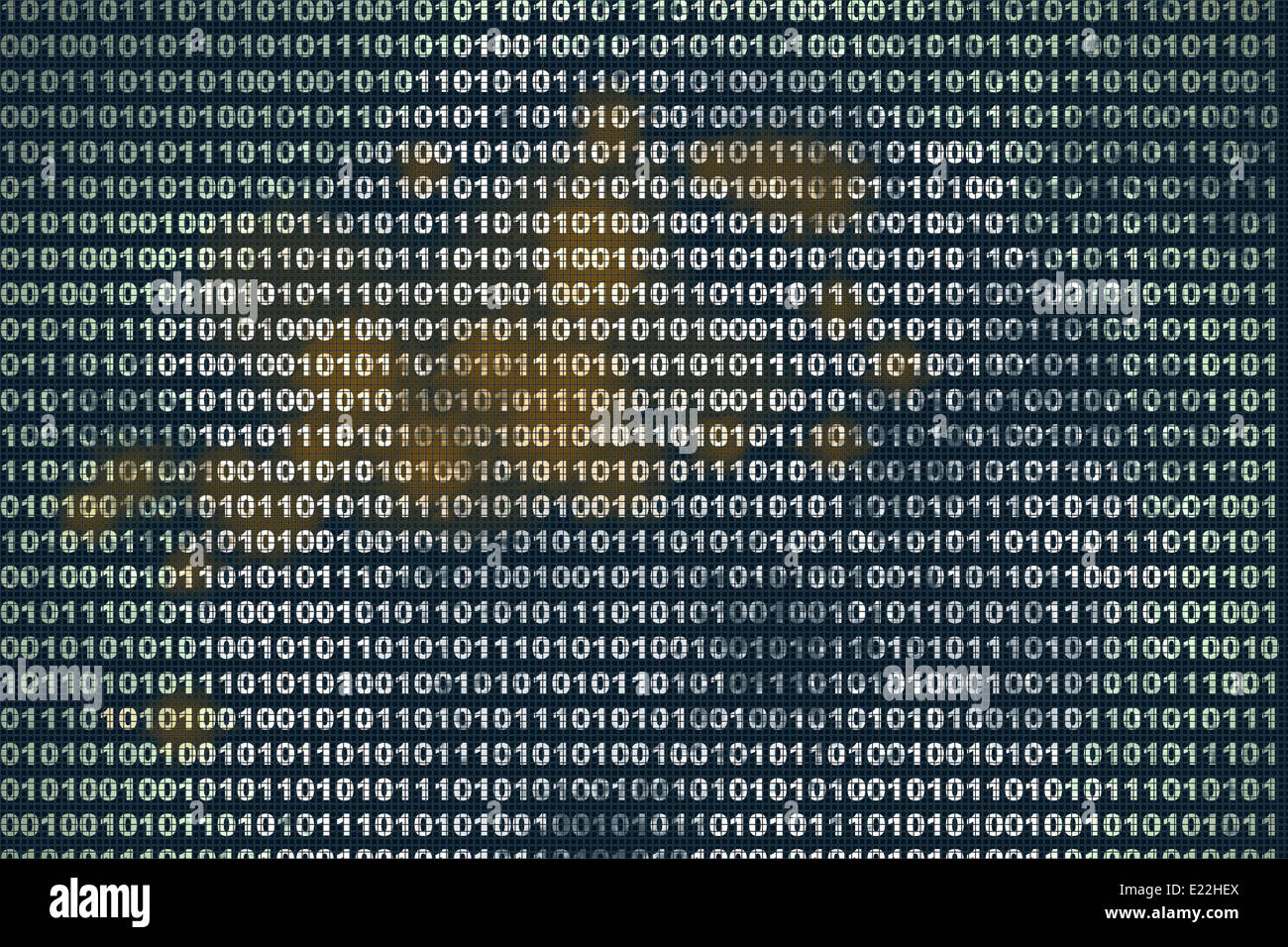 Dirty and damaged digital code background Stock Photo - Alamy