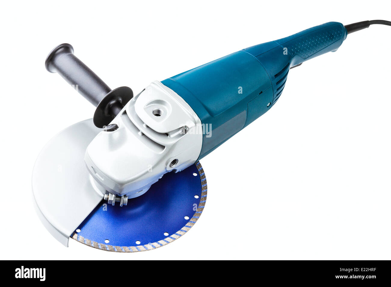 grinding car with abrasive disk isolated on a white background Stock ...