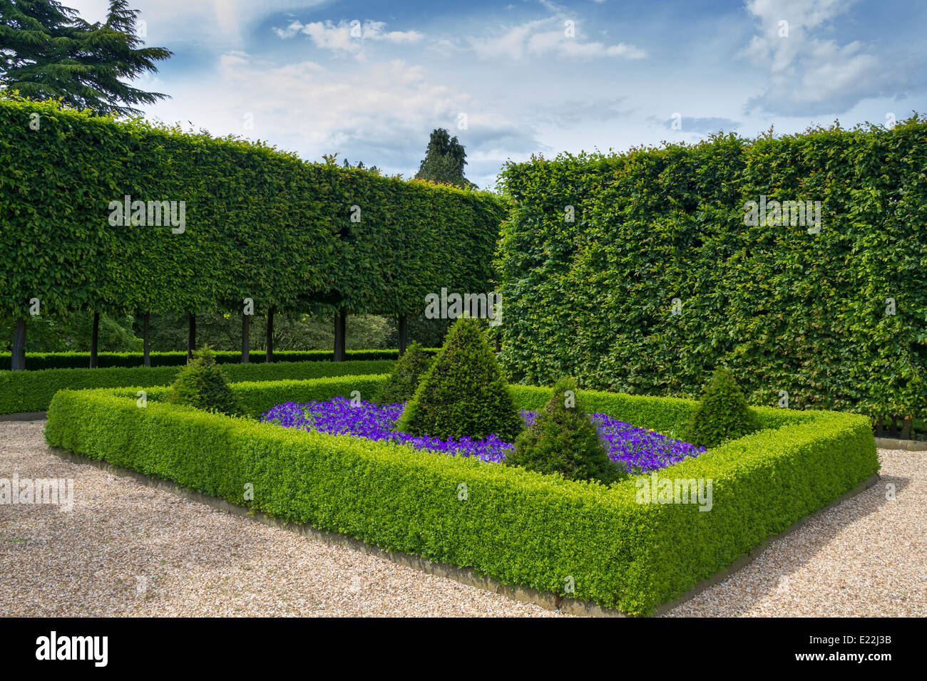 Beautiful geometrical design Formal garden Stock Photo - Alamy