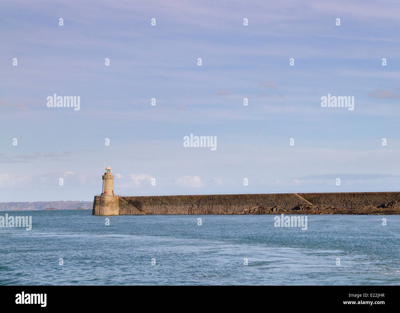 Lighthouse at Saint Peter Port, Guernsey Stock Photo - Alamy