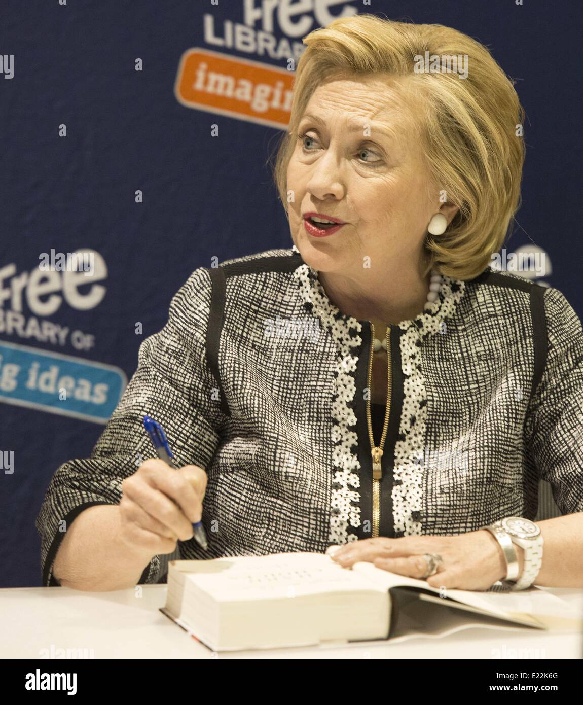 Philadelphia, Pennsylvania, USA. 13th June, 2014. HILLARY CLINTON at ...