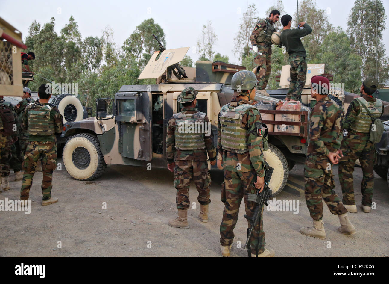 Afghan National Army special forces soldier with the 3rd Special ...