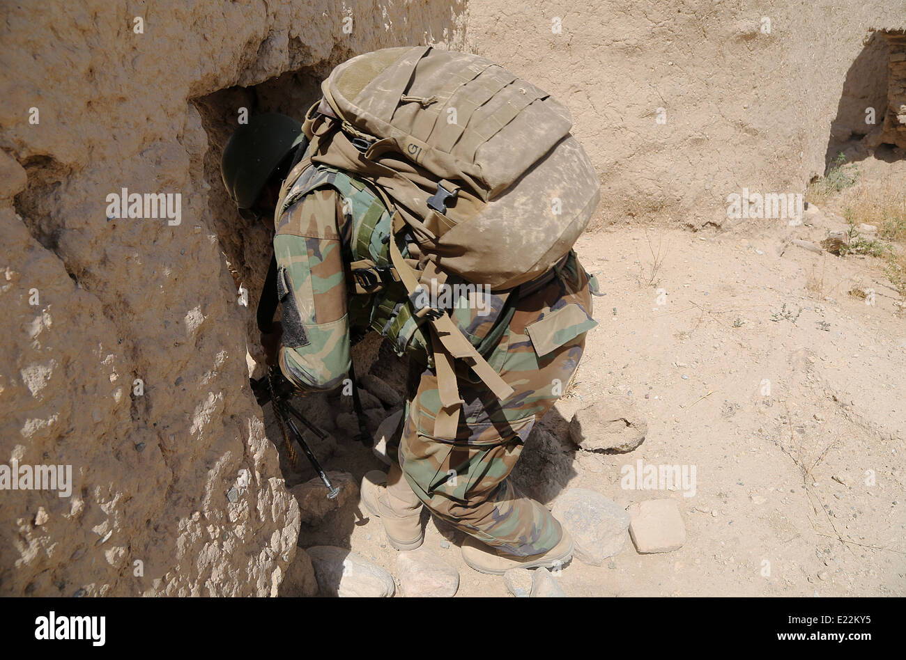 Afghan National Army special forces soldier with the 3rd Tolai, 3rd ...