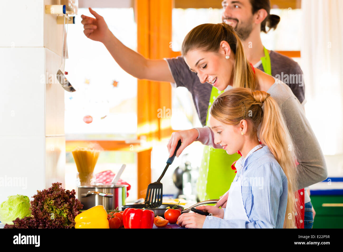 Child cooking kitchen pan hi-res stock photography and images - Alamy