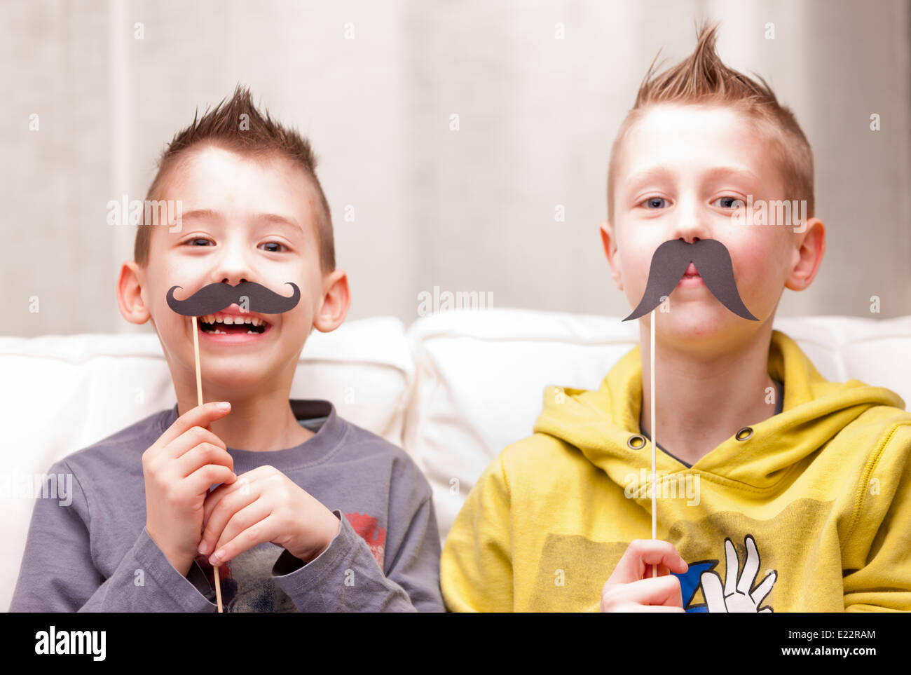 Brothers making funny faces hi-res stock photography and images - Alamy