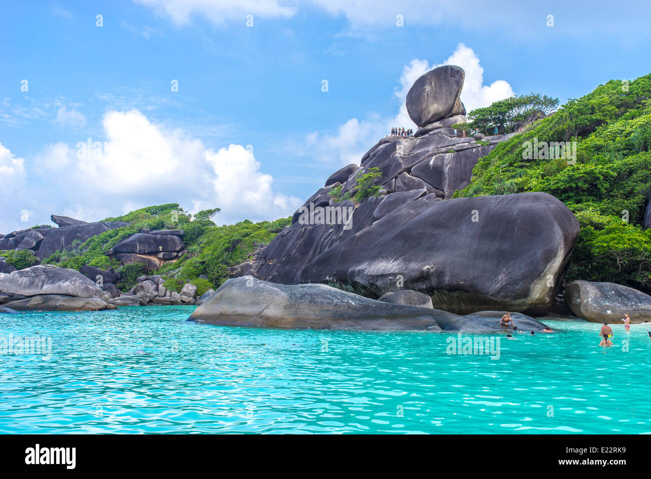 Tropical blue water of Koh Similan island Stock Photo - Alamy