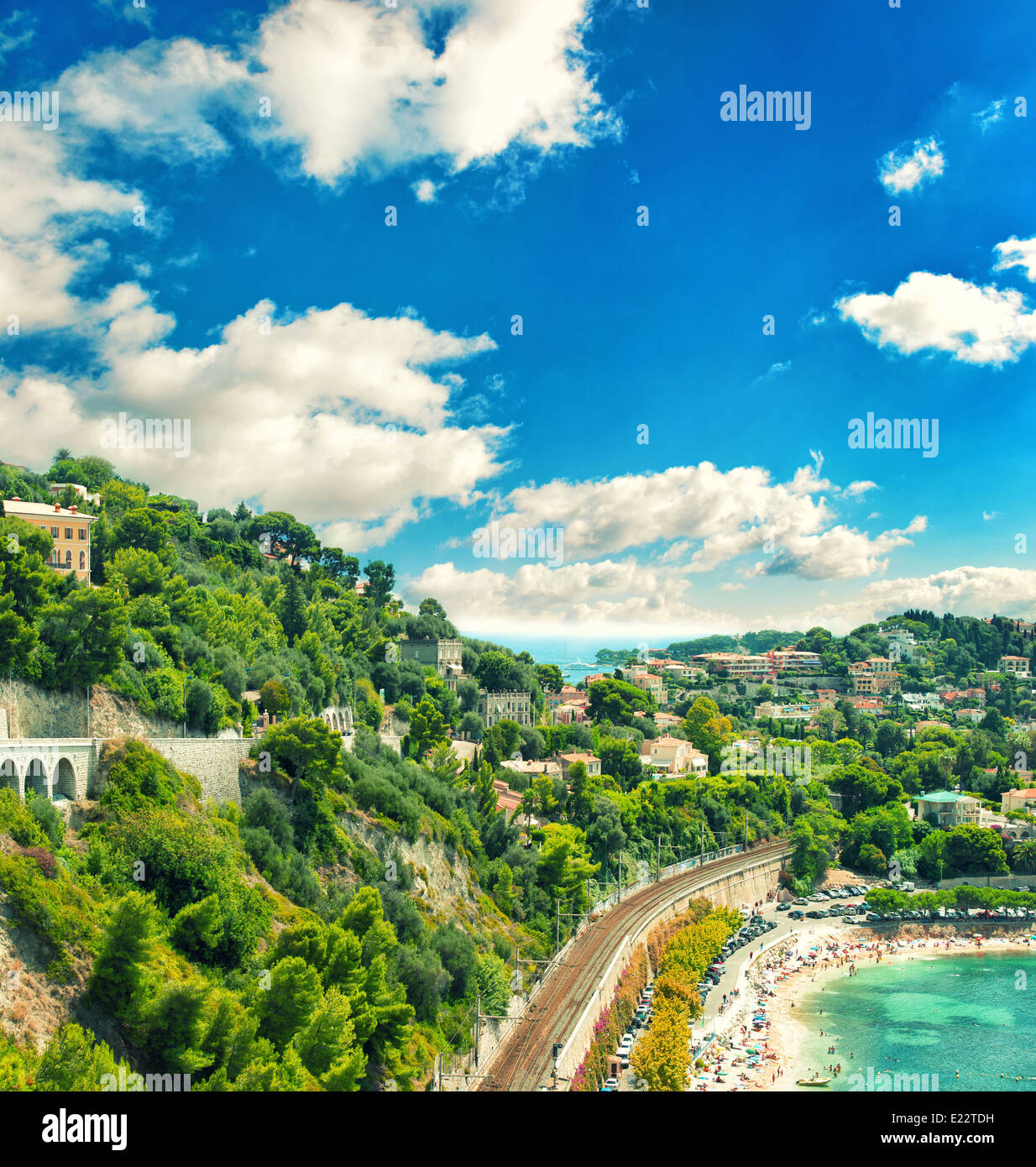 French riviera beach hi-res stock photography and images - Alamy