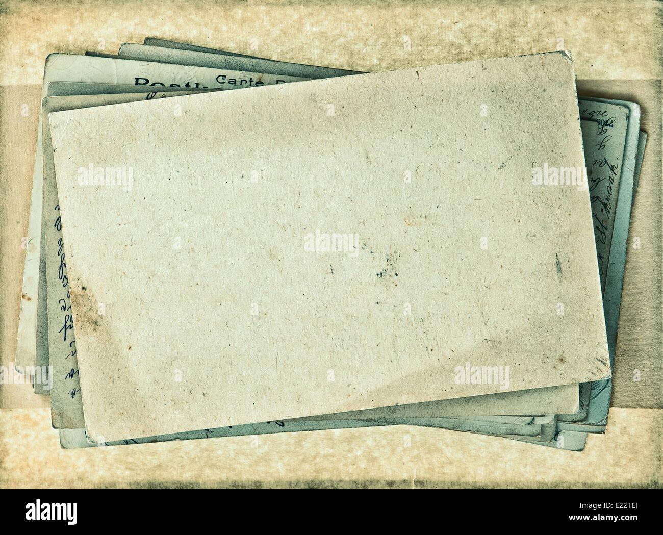 blank grunge vintage postcard background with place for your text Stock ...