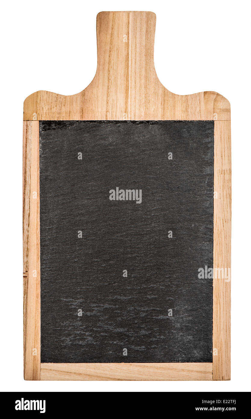 kitchen board with chalkboard for your text and recipe isolated on ...