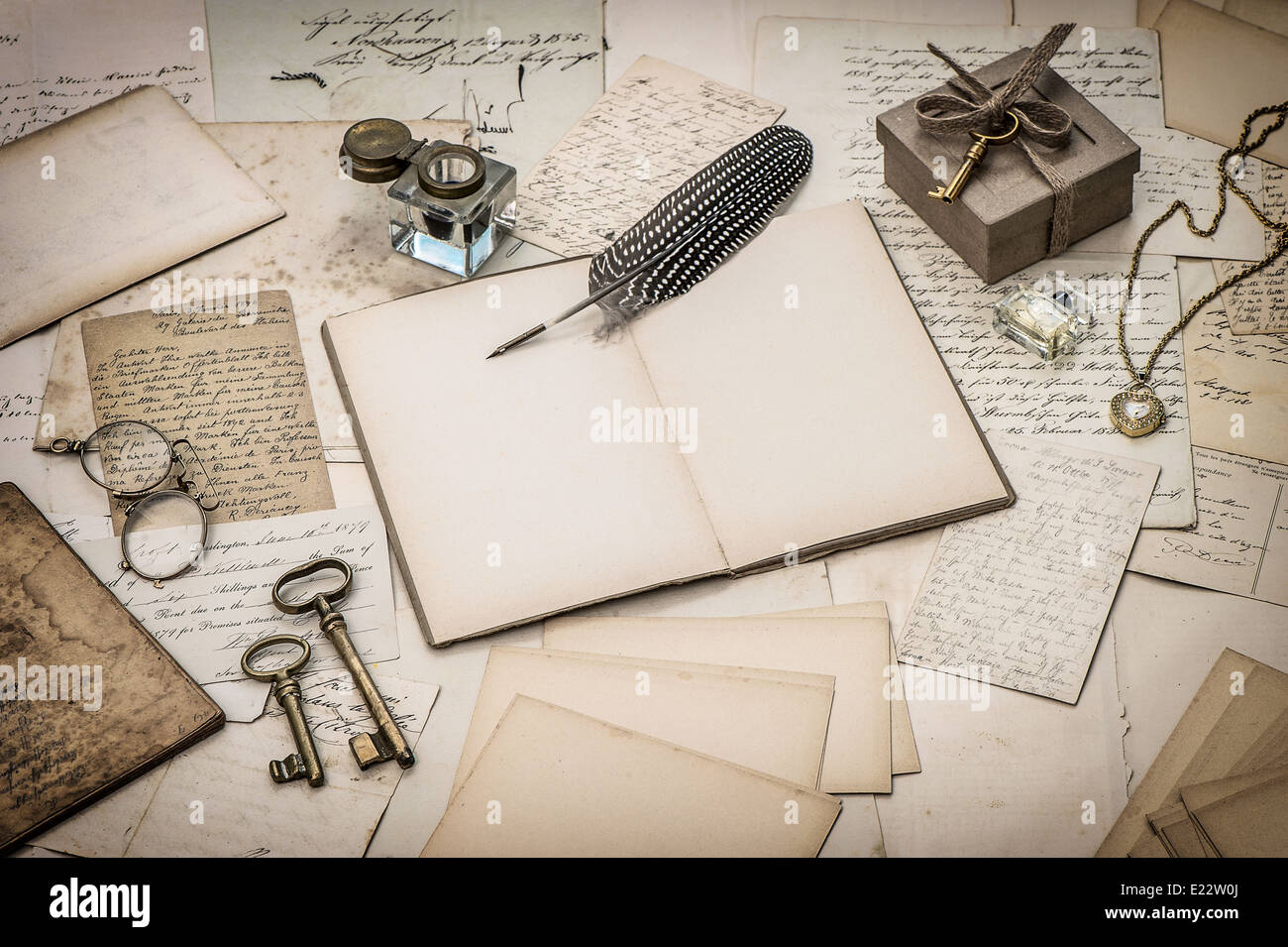 Old diary with writing hi-res stock photography and images - Alamy