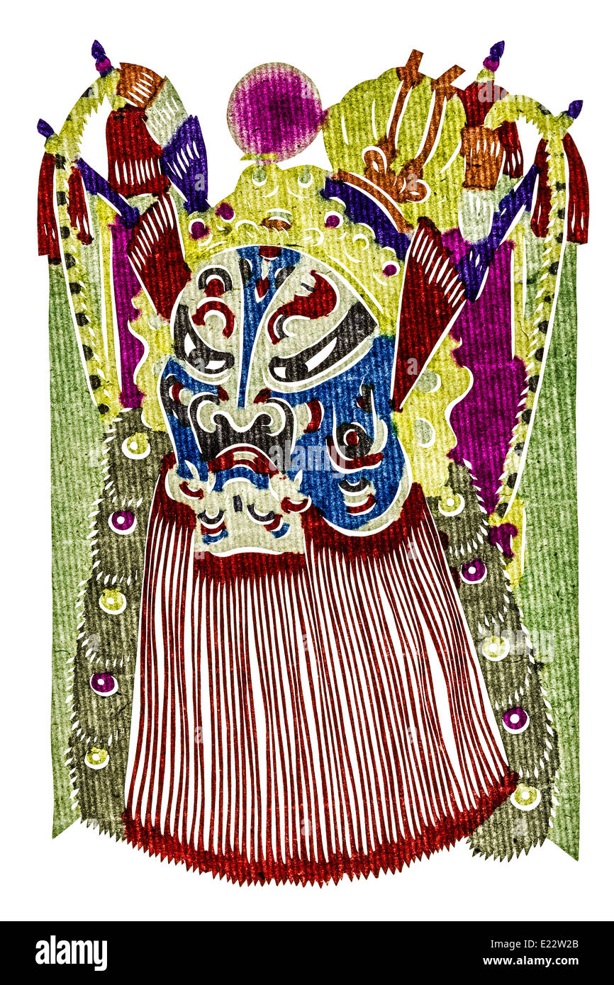 Chinese tradition opera mask, isolated on white background Stock Photo ...