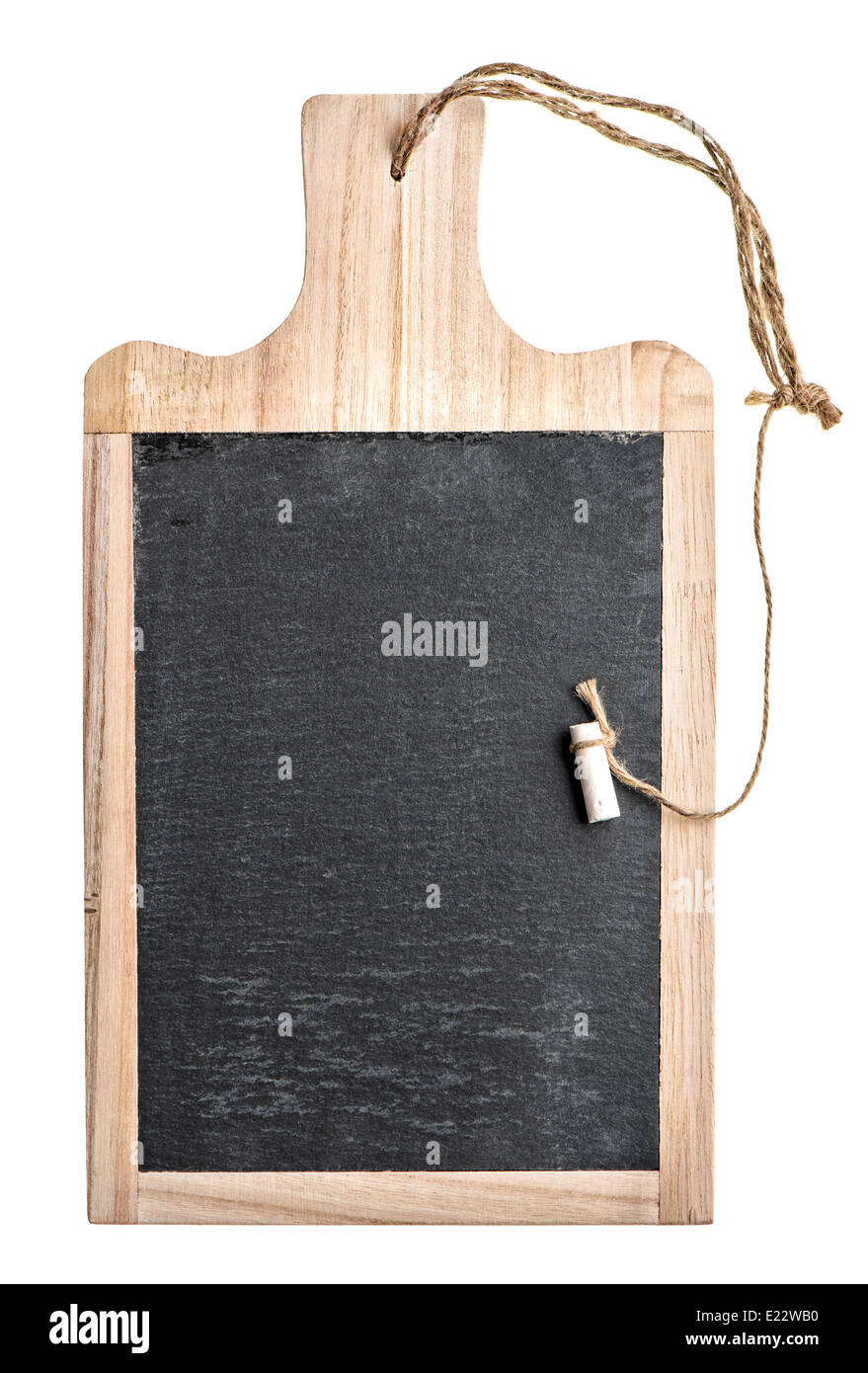 kitchen board with chalkboard for your text and recipe isolated on ...