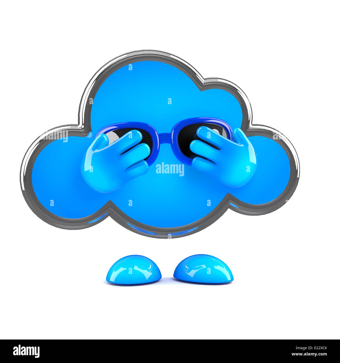 Cloud computing network error Cut Out Stock Images & Pictures - Alamy