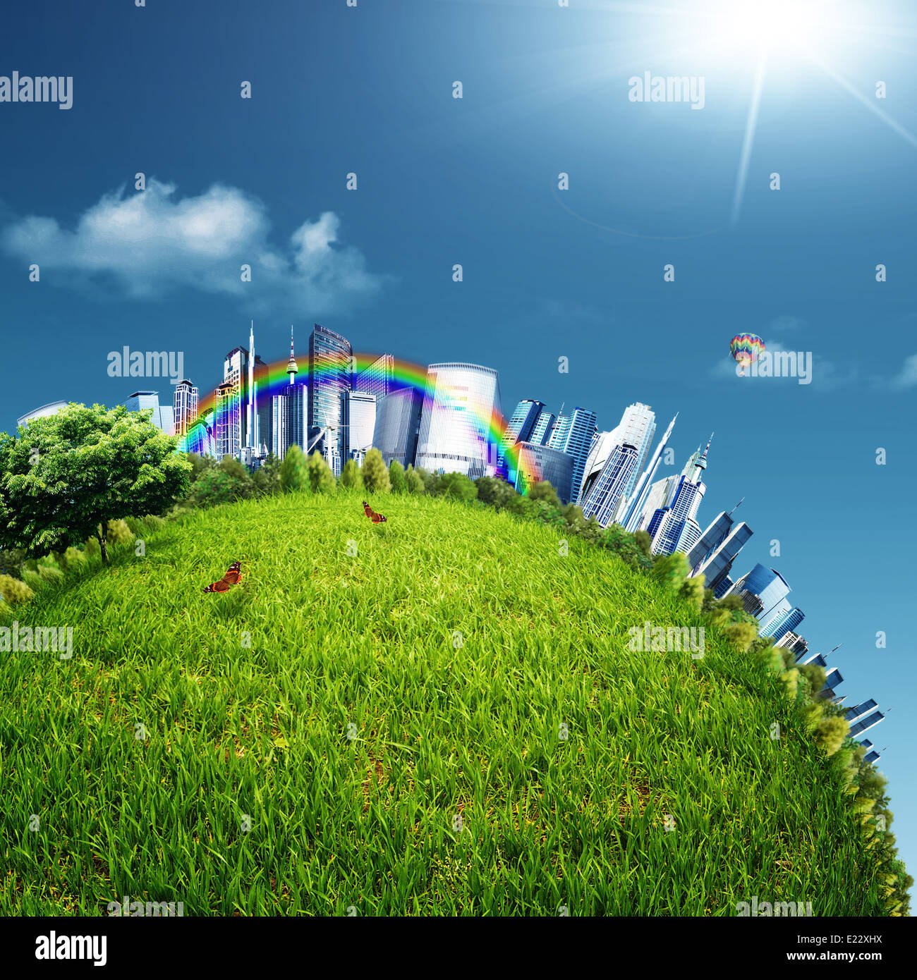 Eco City, abstract environmental backgrounds for your design Stock ...