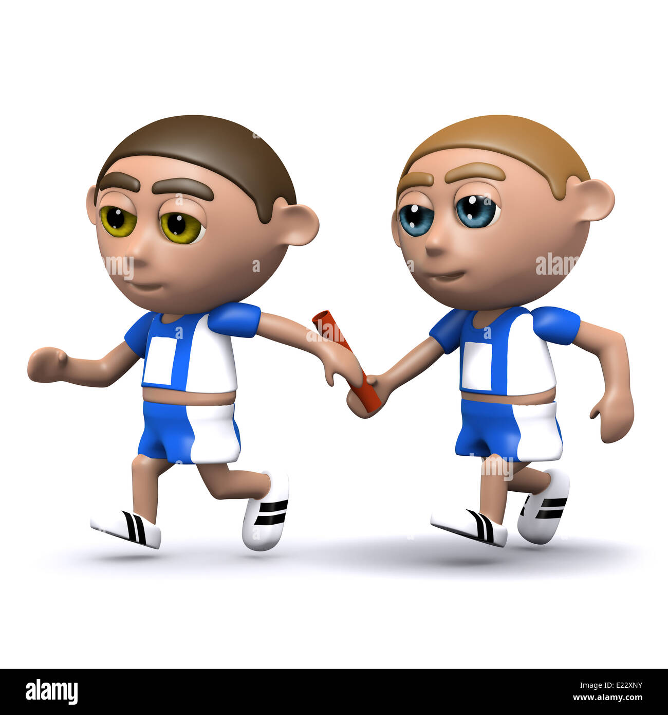 Pass baton in relay Cut Out Stock Images & Pictures - Alamy