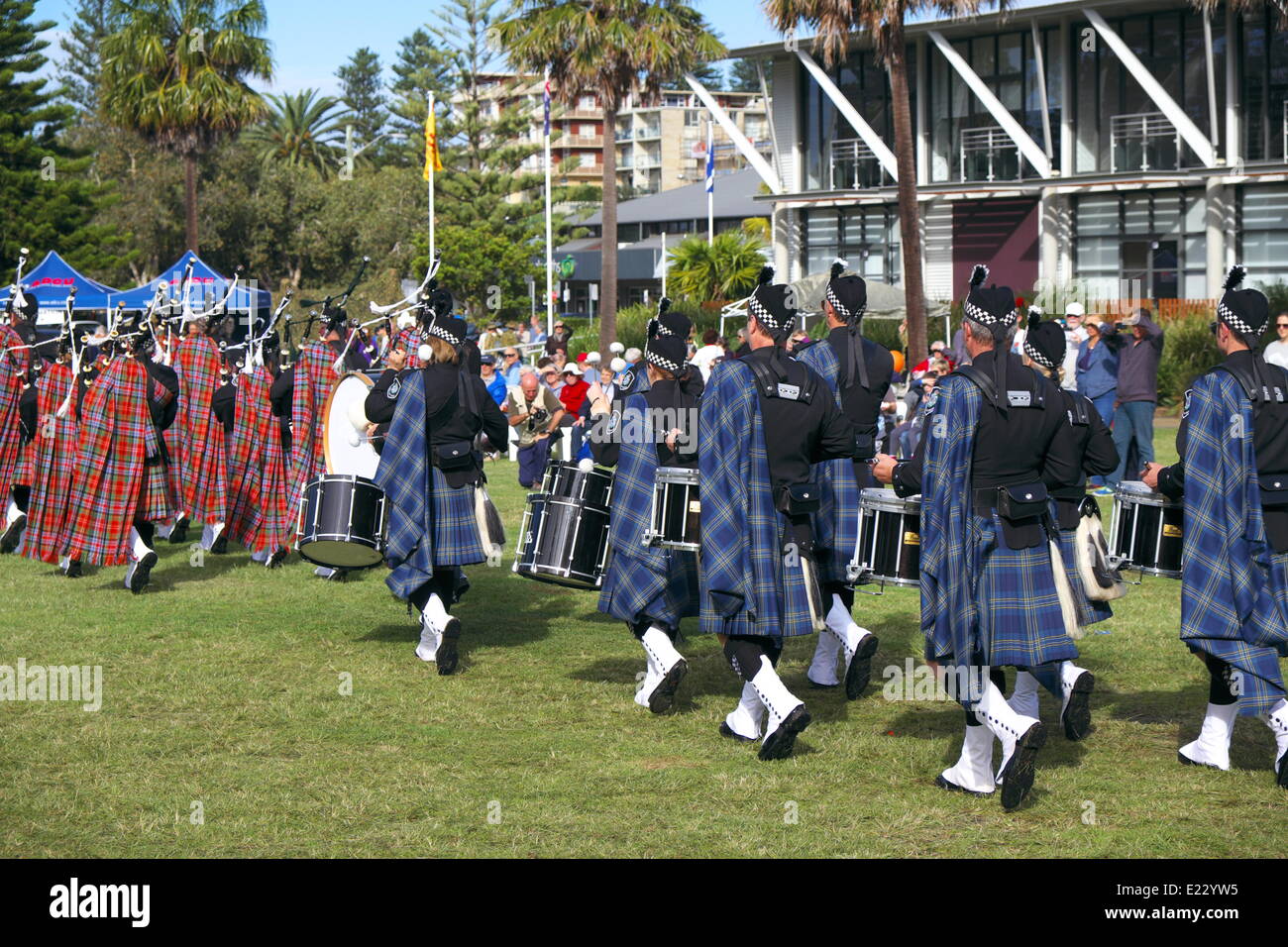 Sydney, Australia. 14th June 2014. Australian Federal Police pipe band ...