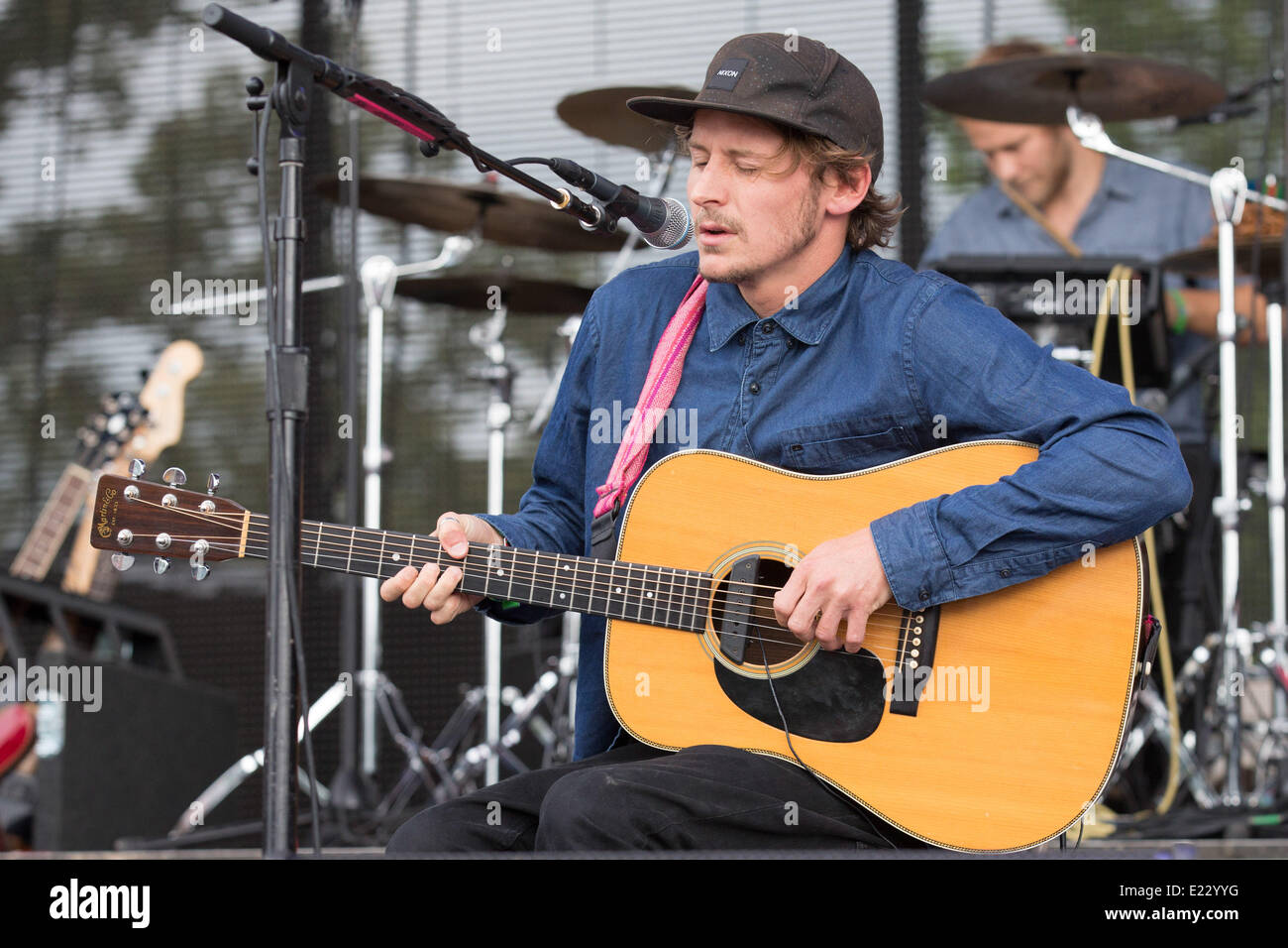 Manchester, Tennessee, USA. 13th June, 2014. Musician BEN HOWARD ...