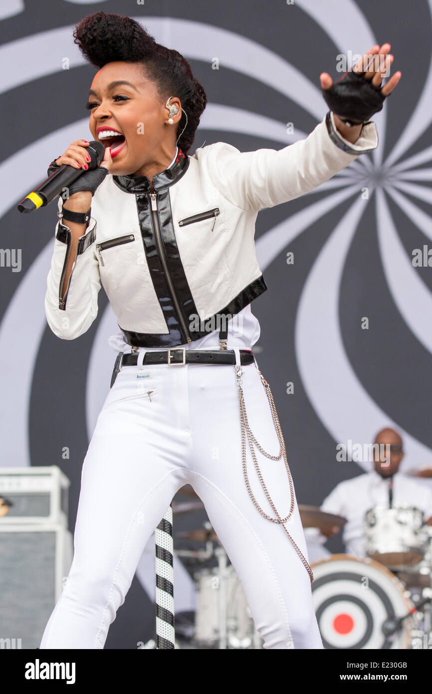 Manchester, Tennessee, USA. 13th June, 2014. Musician JANELLE MONAE ...