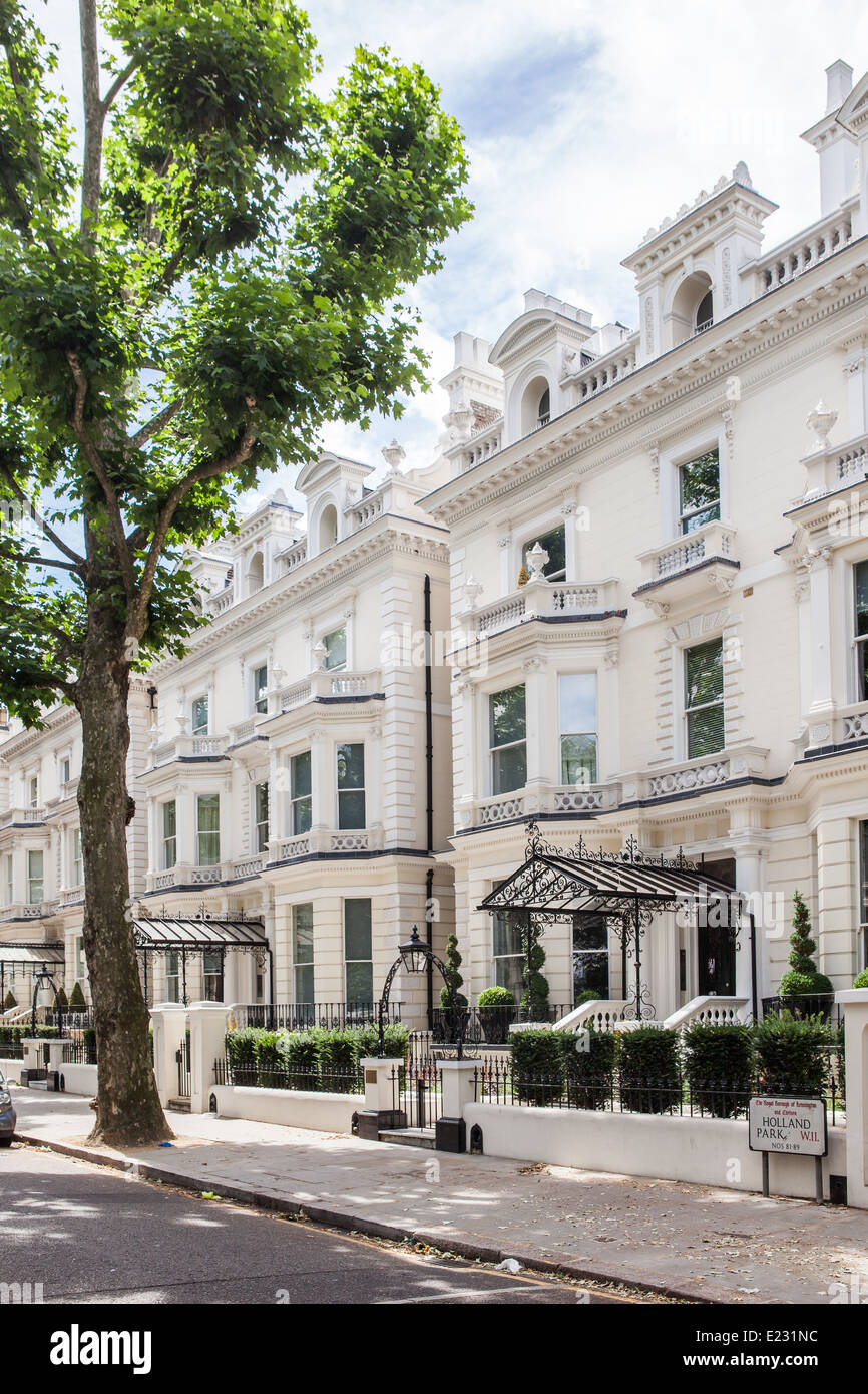 Holland park london houses hi-res stock photography and images - Alamy