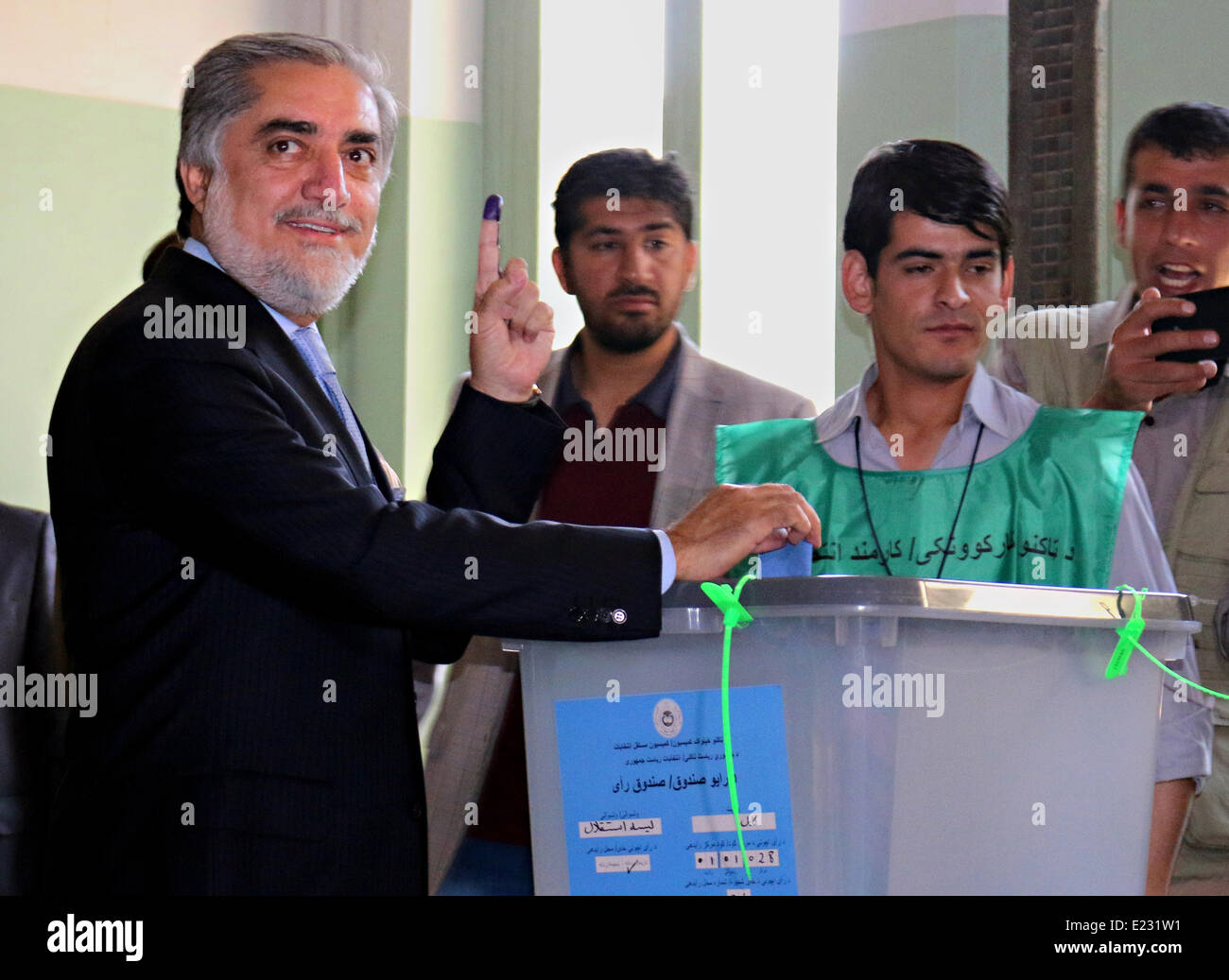 Afghan election voting inked hi-res stock photography and images - Alamy