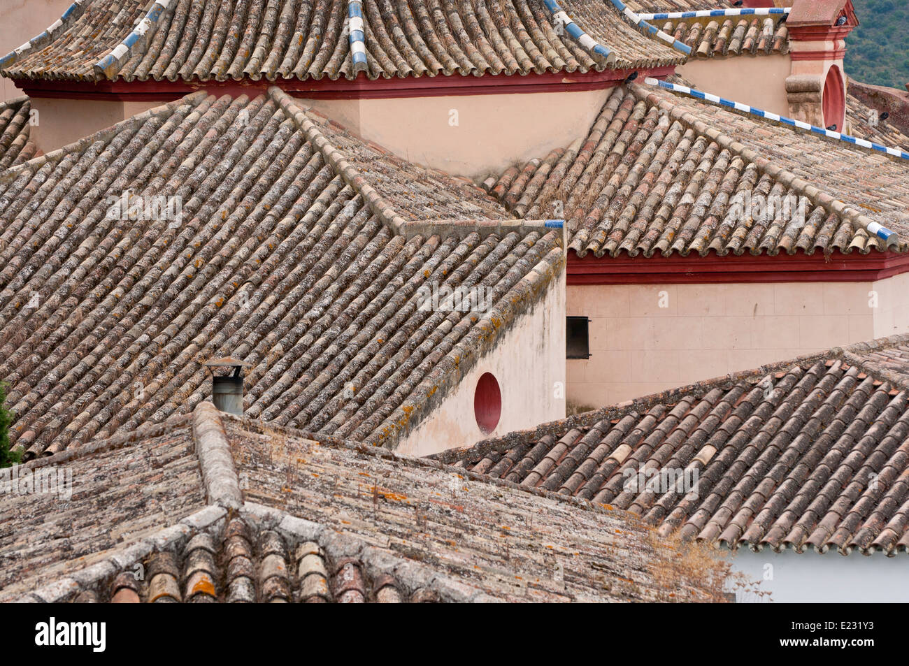 Typical spanish tiled roof hi-res stock photography and images - Alamy