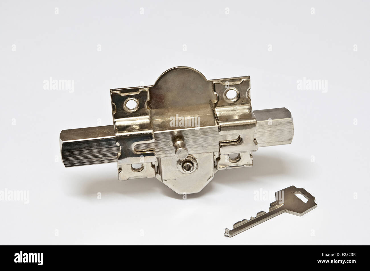 Picture of a bolt and key Stock Photo - Alamy