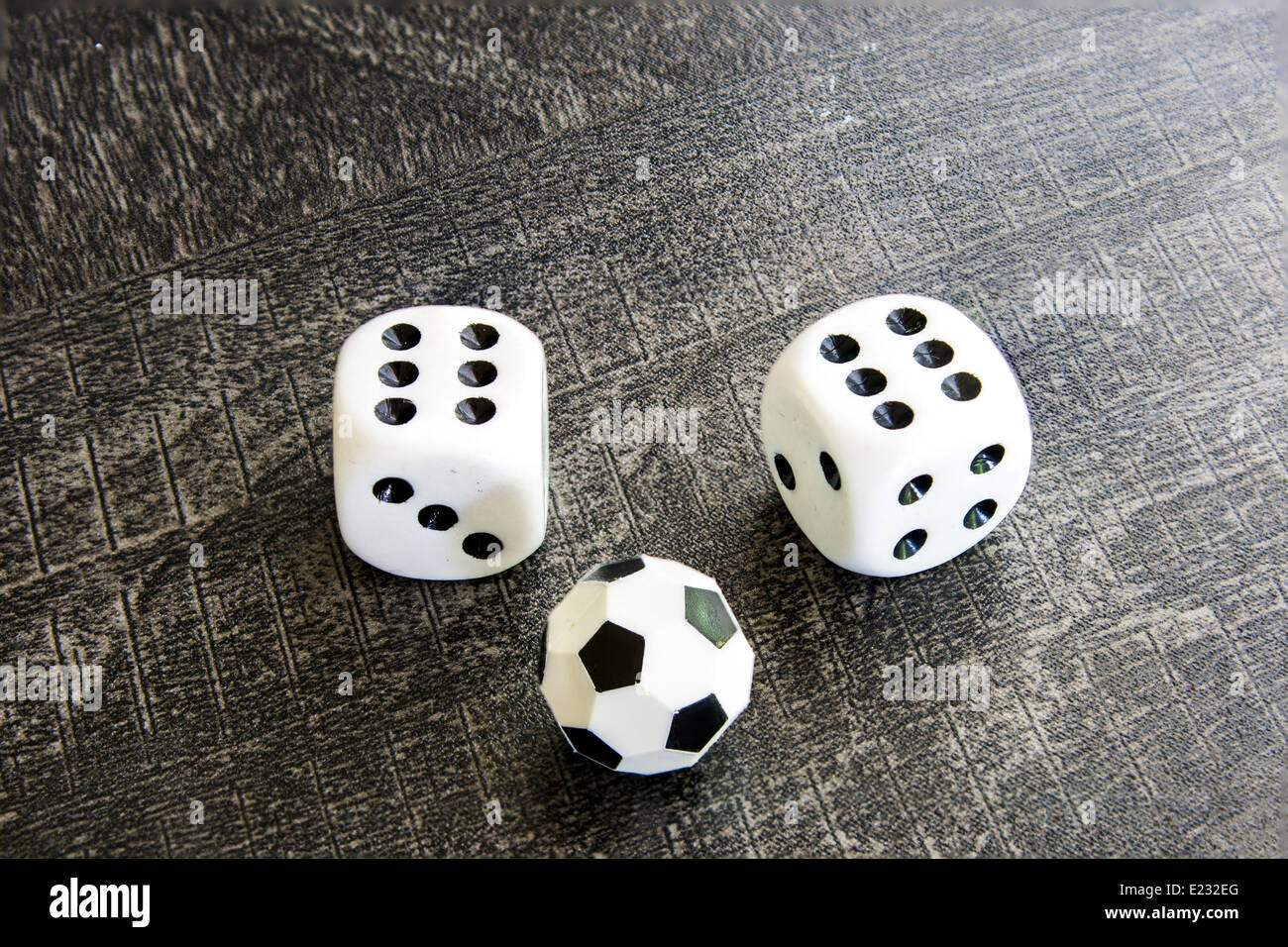 Dice soccer hi-res stock photography and images - Alamy