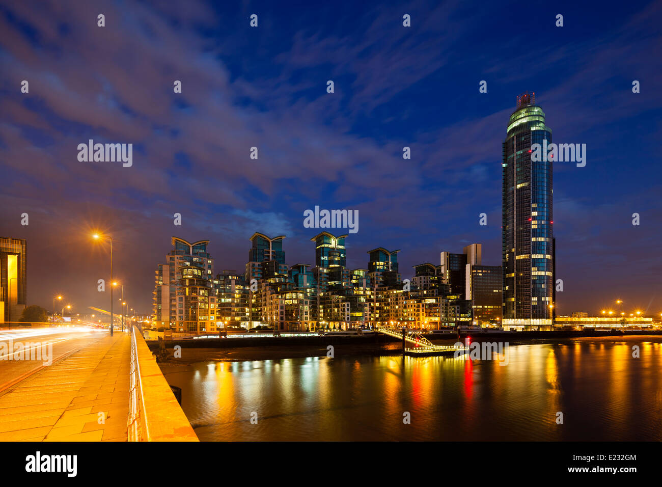 St george wharf in hi-res stock photography and images - Alamy