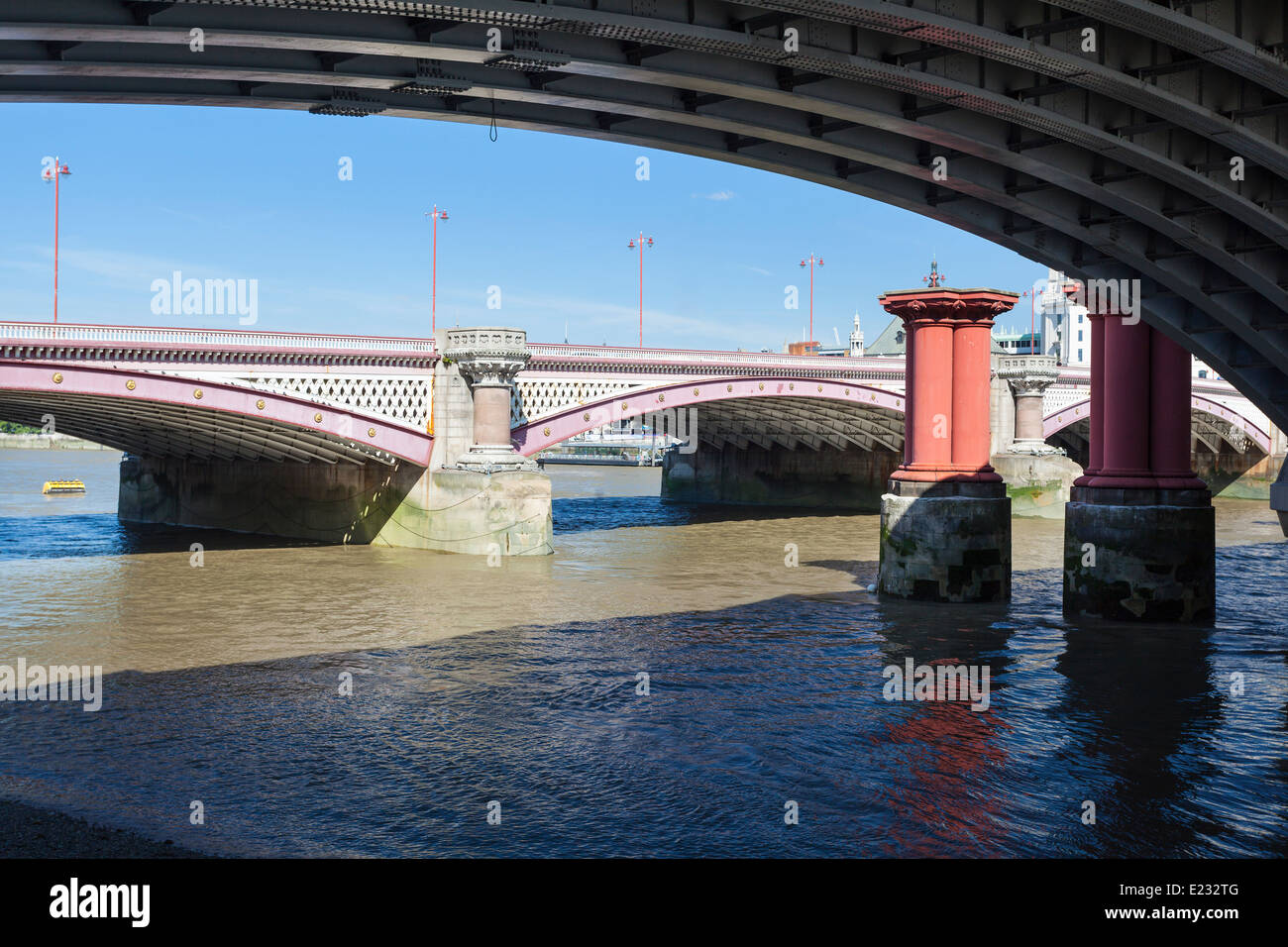 View under the Blackfriars Railway Bridge in London, UK Stock Photo - Alamy