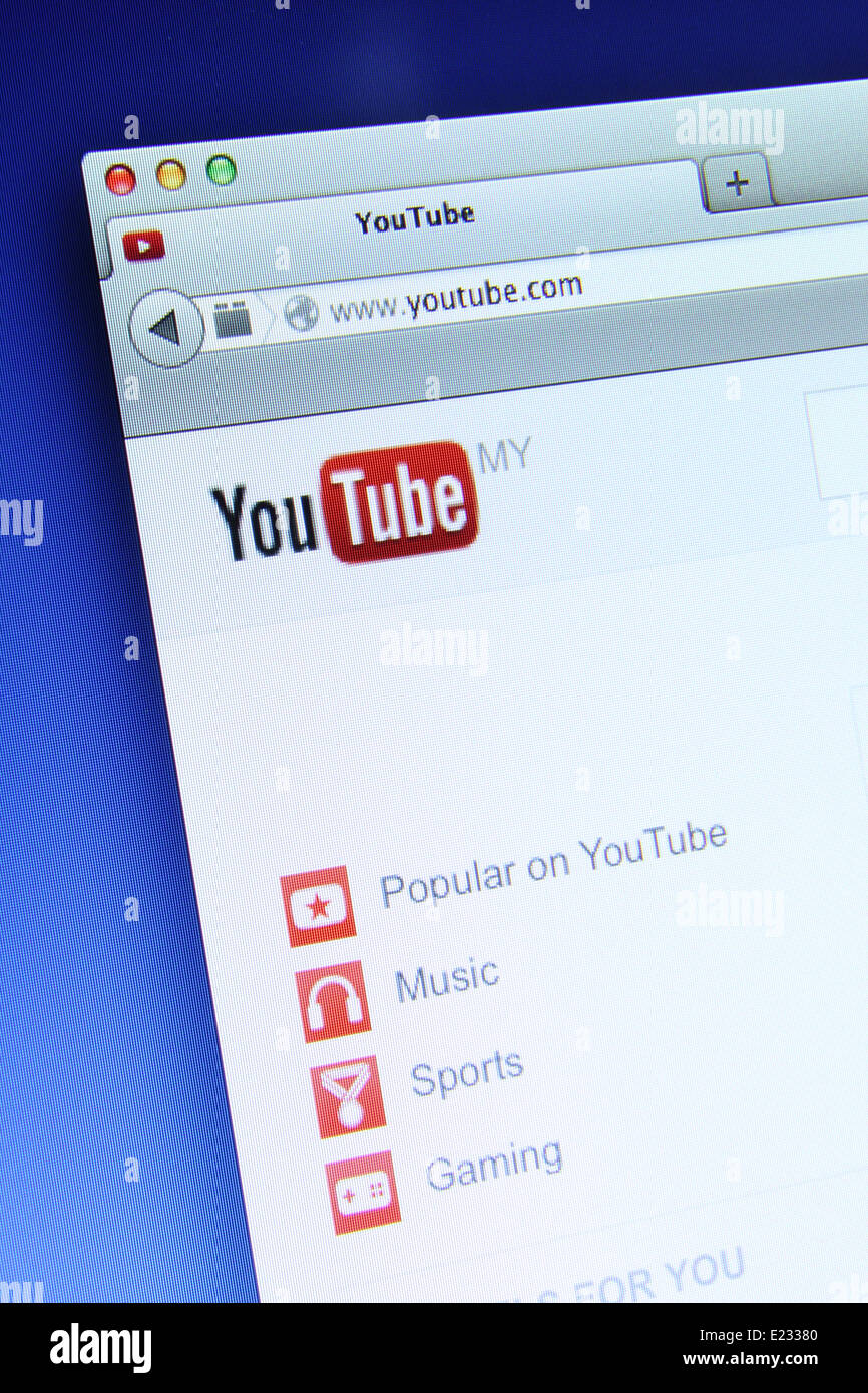 Youtube hi-res stock photography and images - Alamy