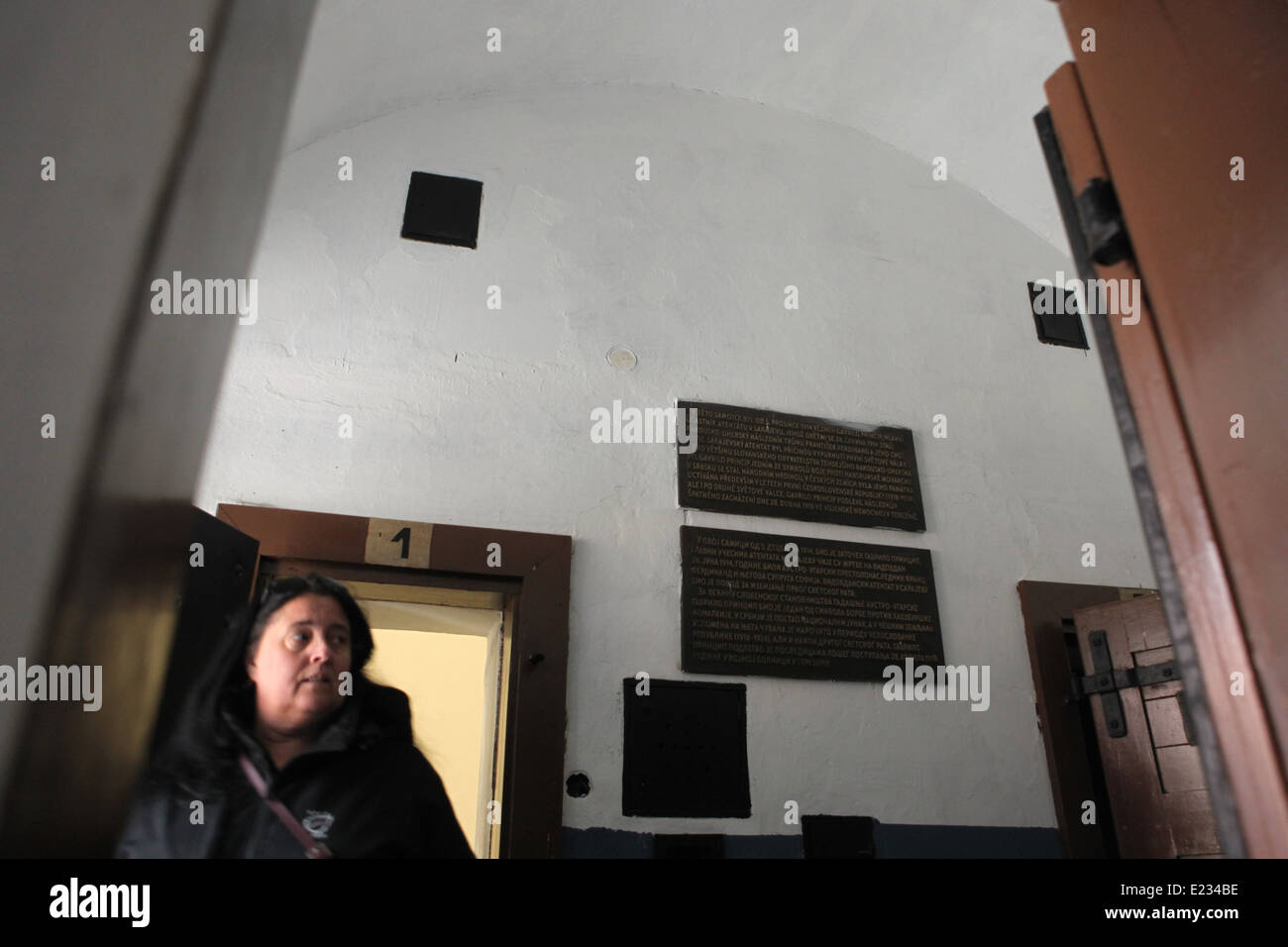 The cell where Gavrilo Princip was kept in the Theresienstadt prison ...