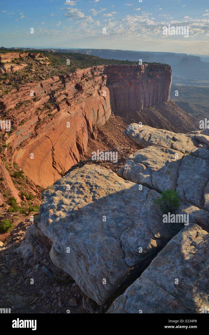 Morning at Buck Canyon Overlook in Canyonlands National Park near Moab ...