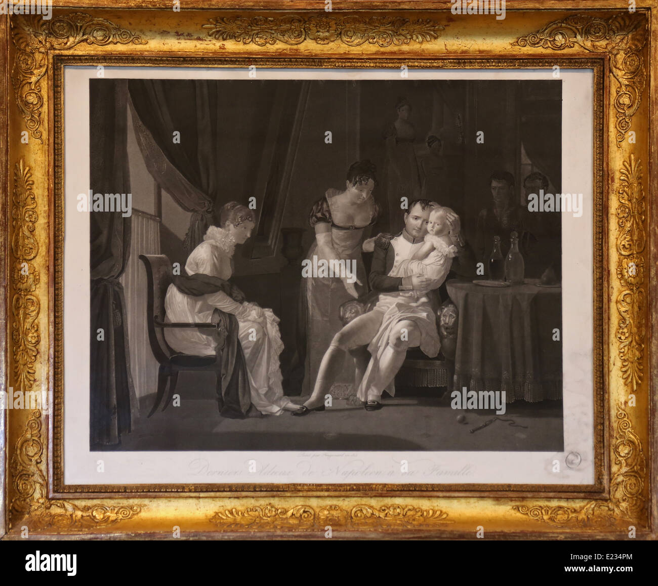 Napoleon Bonaparte with family now exhibited in the Villa dei Mulini ...