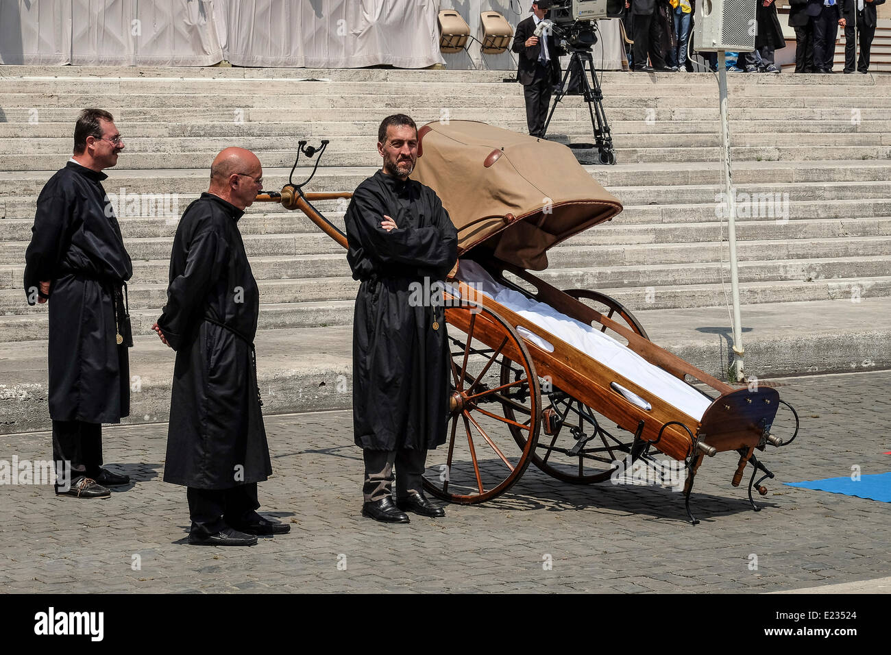Vatican City. 14th June 2014. Hand carriage model Thompson used by ...