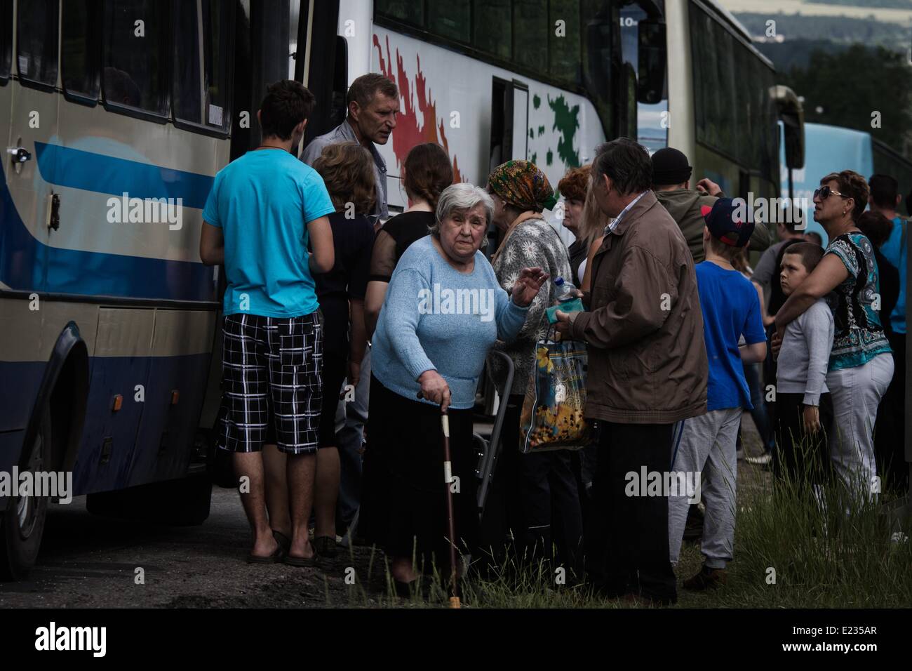 Refugee bus hi-res stock photography and images - Alamy