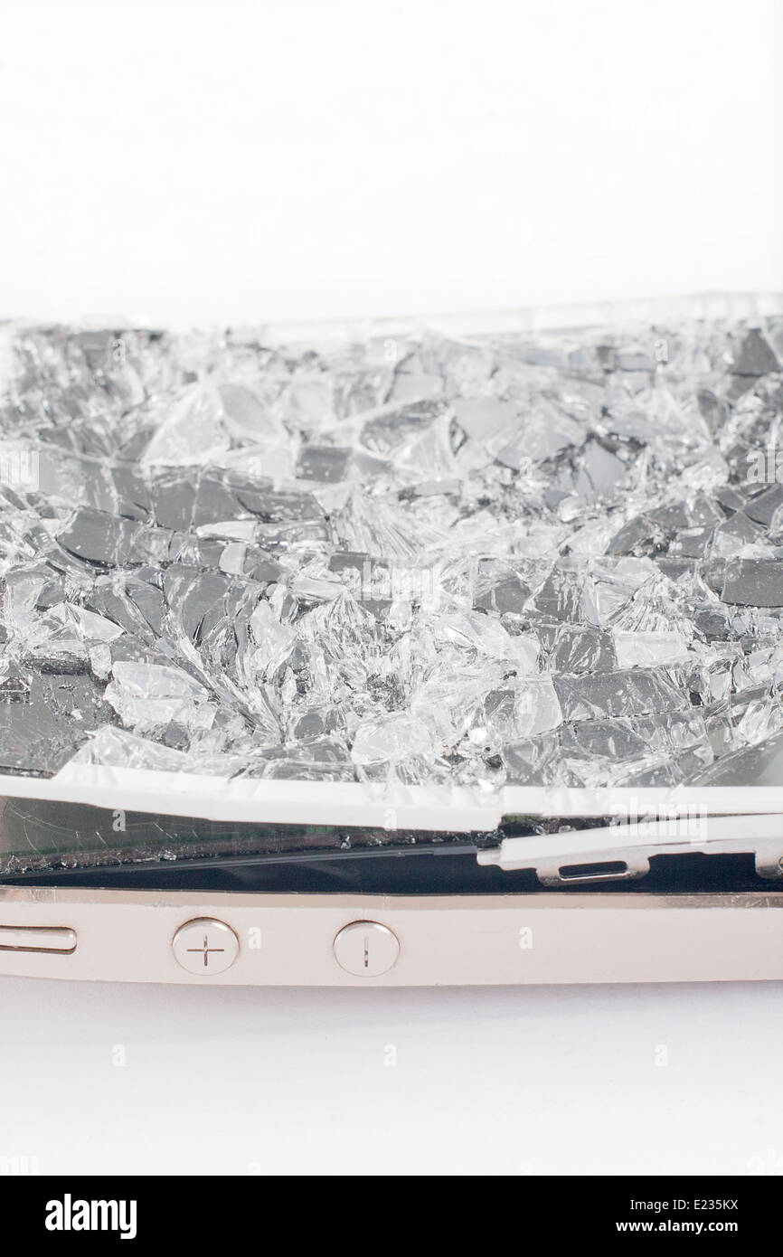 Broken mobile device Stock Photo - Alamy