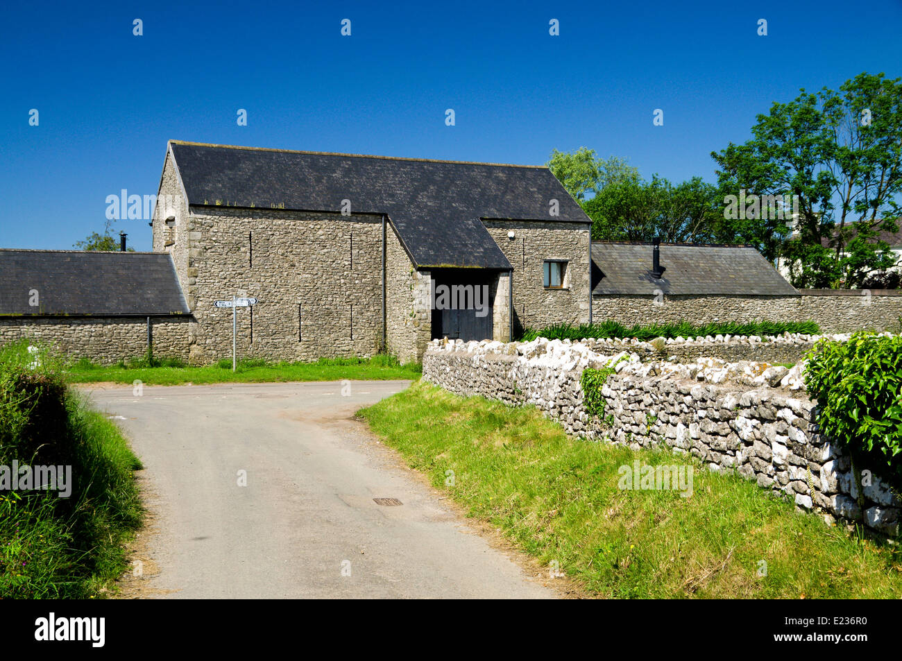 Converted Barn, Wallas Farm, Llampha, Bridgend, South Wales, UK Stock ...