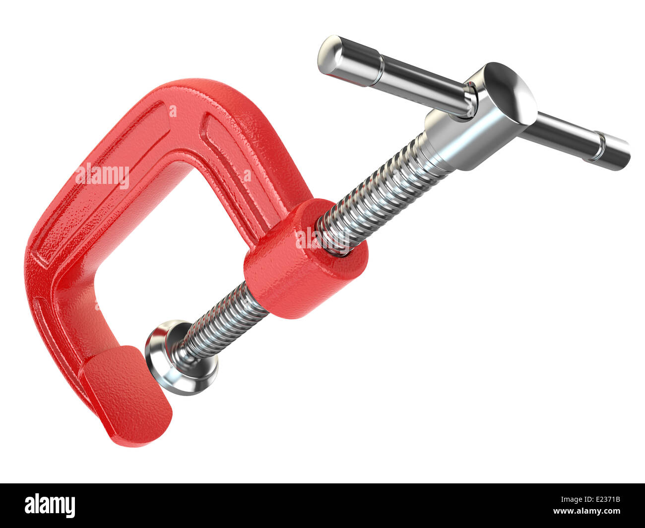 C-clamp hand vise on white isolated background. 3d Stock Photo - Alamy