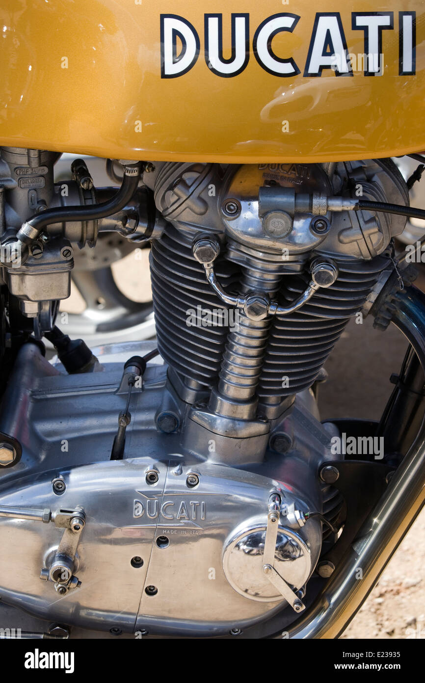 Engine of a Ducati Motorcycle Stock Photo - Alamy
