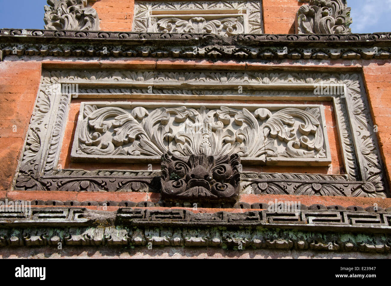 Indonesia, Island of Lombok, Mataram. Mayura Water Palace, open-sided ...
