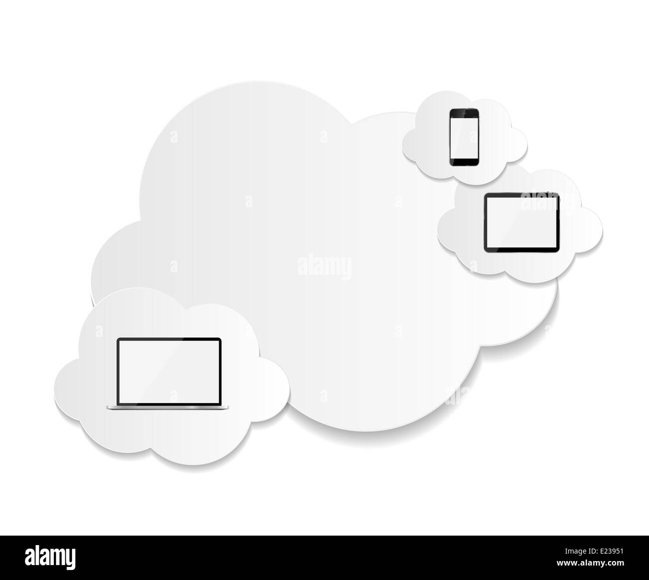 Cloud Computing Business Concept Vector Illustration Stock Photo - Alamy