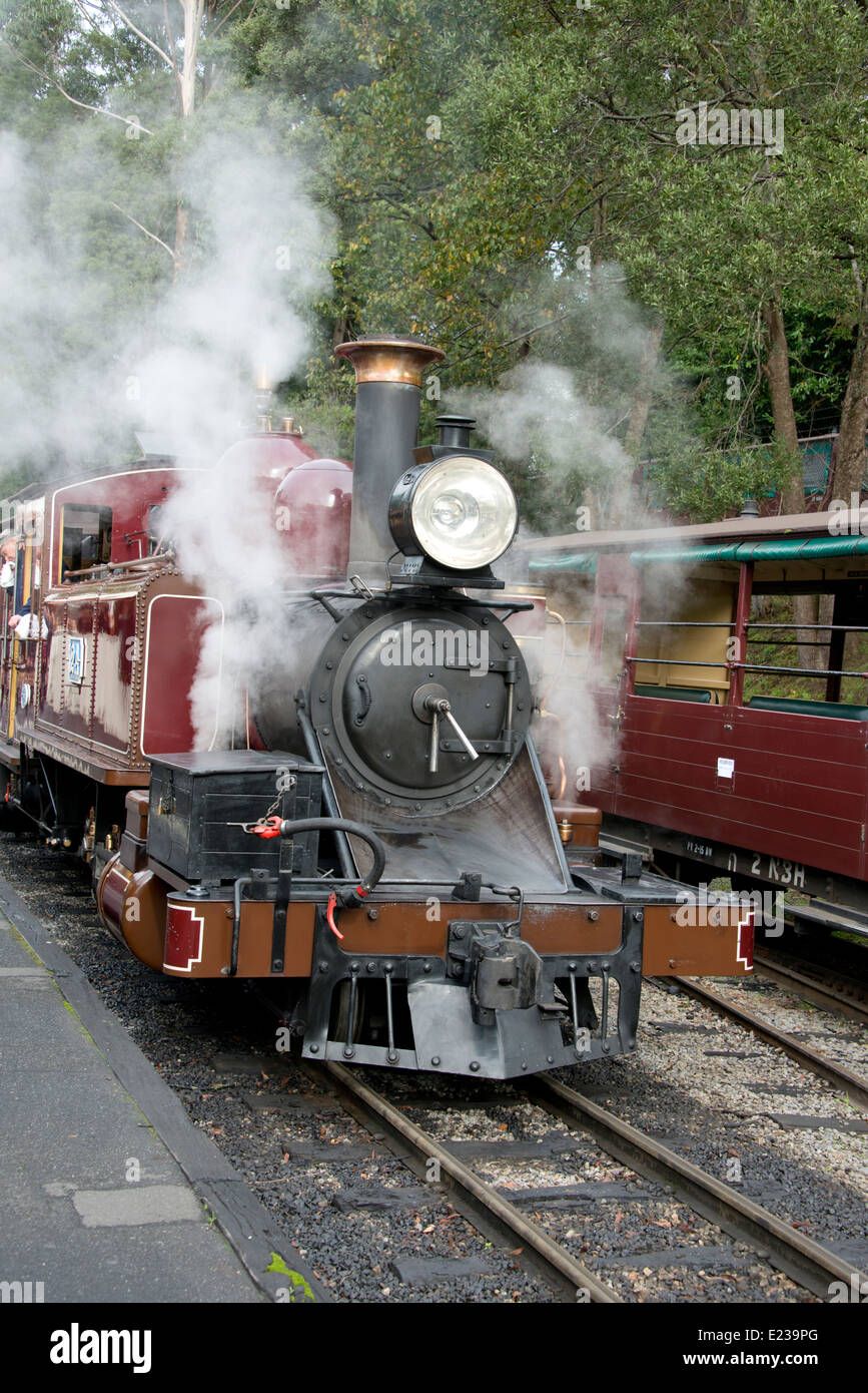 Australia, Victoria, Melbourne, Dandenong Ranges. Puffing Billy ...